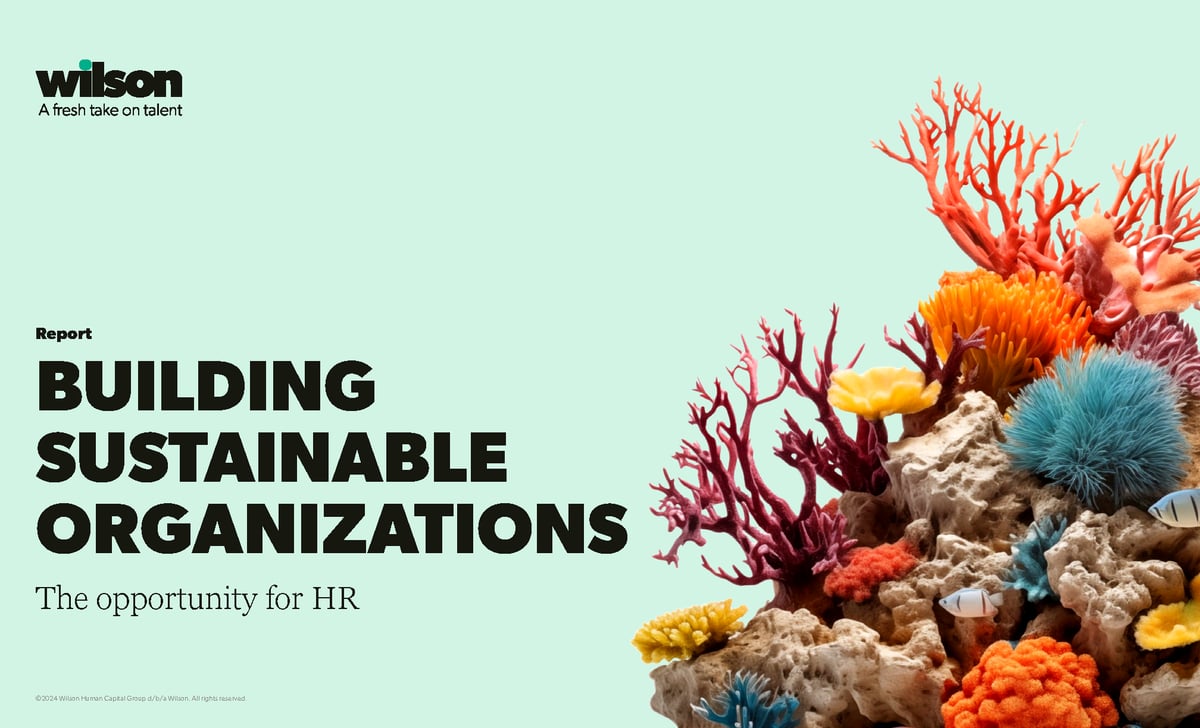 Building sustainable organizations: The opportunity for HR