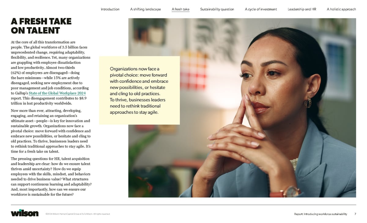 Introducing workforce sustainability