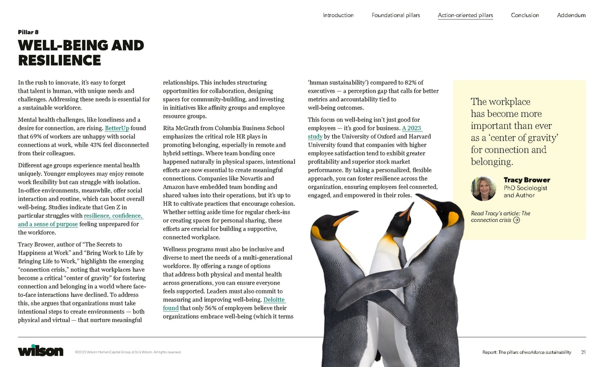 The pillars of workforce sustainability